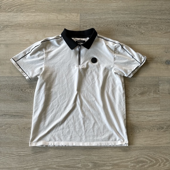 Kenneth Cole | Shirts | Kenneth Cole New York Quarter 4 Zip White Polo ...